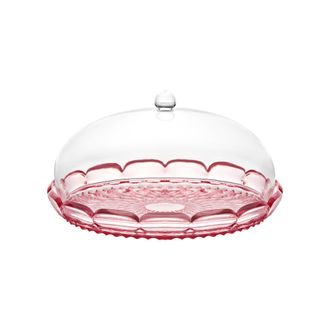 Guzzini Vanity, Kuchenform-Set, aus Bio-based SAN und Bio-based SMMA - Aria (Flamingo-Pink)