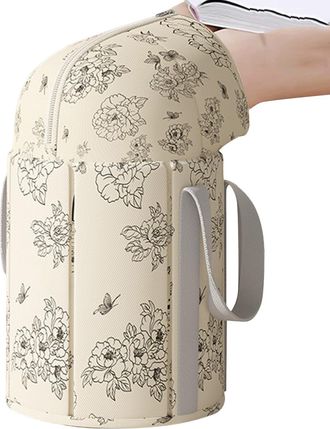 Generico Eimer zum Einweichen der F&uuml;&szlig;e: warme Tasche zum Waschen der F&uuml;&szlig;e mit Knieschoner, Eimer f&uuml;r Spa f&uuml;r Pedik&uuml;re, tragbare Hydromassage-Badewanne f&uuml;r Pi&euml;s