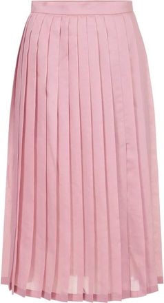 Iceberg Femme, Jupes, Rose, Taille: 34 FR Regular fit muslin pleated skirt