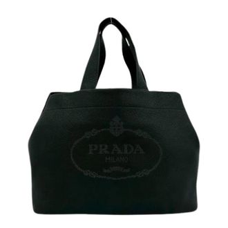 Prada Pre-owned Vitello Daino Leather Handbag - - Pre-owned - Damen - Schwarzk - ONE SIZE