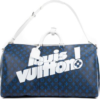 Louis Vuitton Crossbody Bags - Capsule Collection Everyday Keepall Bandouliere 50 - Gr. unisize - in Blau - f&uuml;r Damen