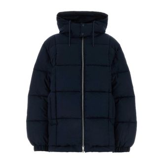 A.P.C. A.p.c., Femme, Vestes, Bleu, Taille: 36 FR Veste rembourr&eacute;e en coton bleu marine
