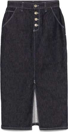 Karl Lagerfeld Midirock aus Denim - Blau