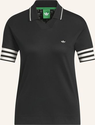 adidas Originals 3-Streifen Poloshirt schwarz