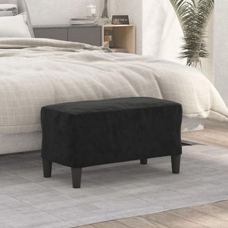vidaXL Vidaxl - Banc Noir 70x35x41 cm Velours