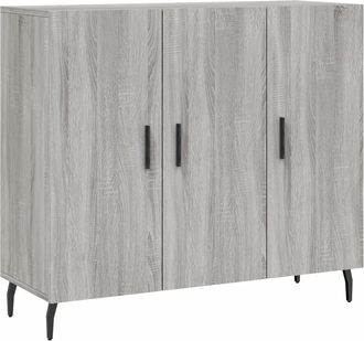 vidaXL Credenza Grigio Sonoma 90x34x80 Cm In Legno Multistrato - Vidaxl