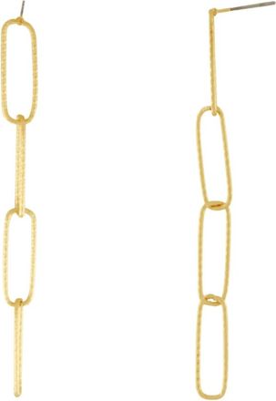 Dansk Copenhagen Boucle doreille longue trombone - Femme - Accessoires - Jaune - Taille: ONE Size