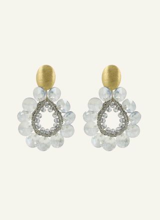 Lott. Gioielli Lott.Gioielli Ohrh&auml;nger Susan Flower Drop Element Blue Aura By Glambou gold