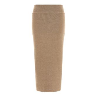 Jacquemus La Jupe Maille Doppio - - Skirts - Damen - Beige - XS