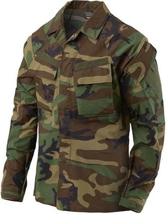 Helikon-Tex Raid Shirt - Polycotton Stretch Ripstop, US Woodland, Medium