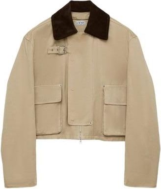Loewe Veste col &agrave; col contrast&eacute; en coton