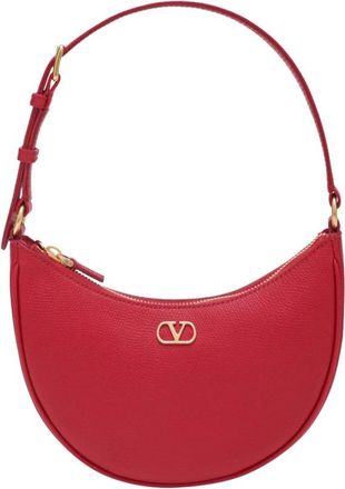 Valentino Garavani VLogo Signature Mini Hobo - - Bags - Damen - Rot - ONE SIZE