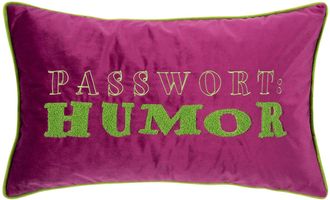 Pad concept PAD Kissenh&uuml;lle Humor Green Hot Pink Pad Home Letters Dekokissen Schriftzug Statement 30 x 50 cm