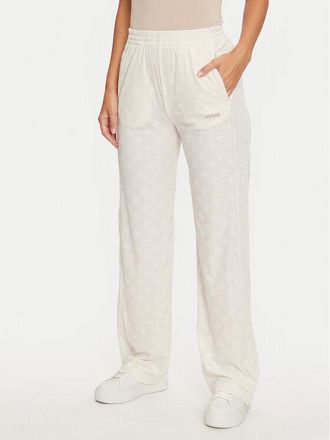 Guess Stoffhose Krissy V4BB05 KCHS2 Wei&szlig; Relaxed Fit