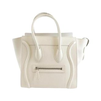 Celine Pre-owned Micro Luggage Calf Tote Bag - - Pre-owned - Damen - Wei&szlig; - ONE SIZE