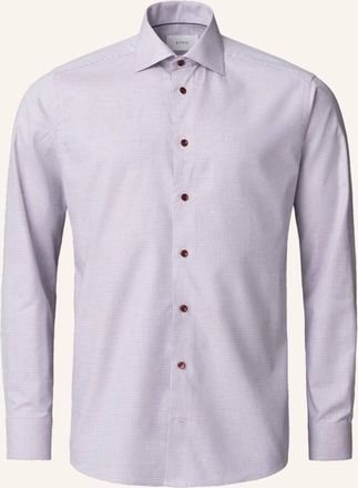 Eton Kariert Fine Twill-Hemd Slim Fit rot