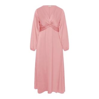 Kaffe Curve KCjamie Knot Dress - - Dresses - Damen - Rosa - 6XL