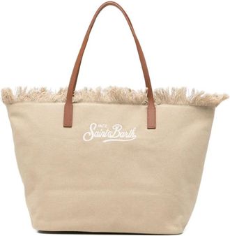 MC2 Saint Barth Femme, Sacs, Beige, Taille: ONE Size City Bag Fringe