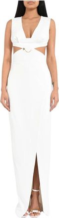 Elisabetta Franchi Femme, Robes, Blanc, Taille: 42 FR Robes