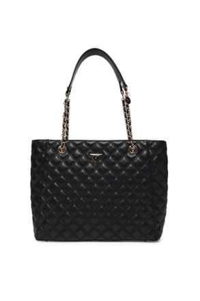 Guess Damen Giully II Large Tote Handtasche, Schwarz