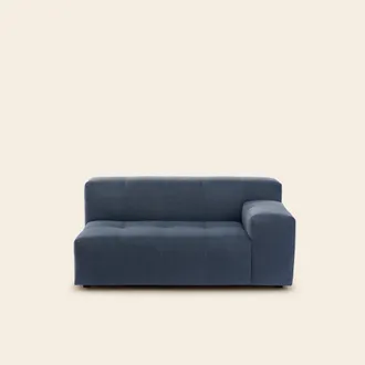 Madura Canap&eacute; Modulable Accoudoir D Uberto Opal bleu de gris - BLEU
