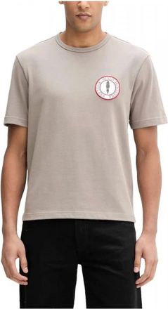HUGO BOSS Homme, Tops, Brun, Taille: XL T-shirt &agrave; logo imprim&eacute;