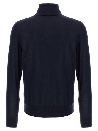 Dsquared2 Wool Logo-Embroidered Turtleneck Sweater - Navy