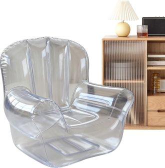 Generic Aufblasbarer Stuhl Für Erwachsene | Aufblasbares Sofa Luftsofa,Transparente Stabile Sitzmöbel Für Innen Und Außen Frauen Männer Jugendliche Kinder