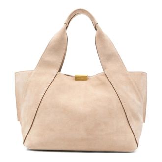 Gianni Chiarini Femme, Sacs, Beige, Taille: ONE Size Vivi Suede Large Tote Bag