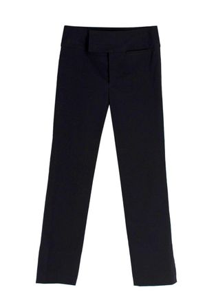 Isabel Marant Black Cotton Blend Slim Trousers Size XS