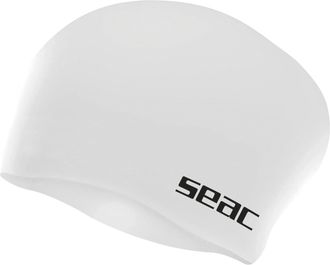 Seac Chignon Junior Badekappe aus Silikon f&uuml;r Kinder - ideal f&uuml;r Lange oder zusammengesetzte Haare - weich und bequem - Rosa, Schwarz, Wei&szlig;