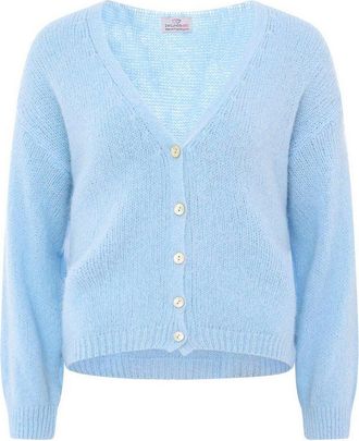 Zwillingsherz Strickjacke (1-tlg) Plain/ohne Details