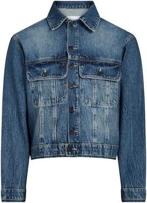 Camiel Fortgens Veste d&eacute;lav&eacute;e en denim de coton