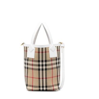 Burberry Femme, Sacs, Multicolore, Taille: ONE Size Icon Stripe Canvas Tote Bag