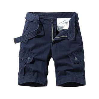 Generic Pantalon cargo pour homme - Short ample - L&eacute;ger - Coupe d&eacute;contract&eacute;e - Poches - Pour lext&eacute;rieur, la p&ecirc;che, la randonn&eacute;e, bleu, 50