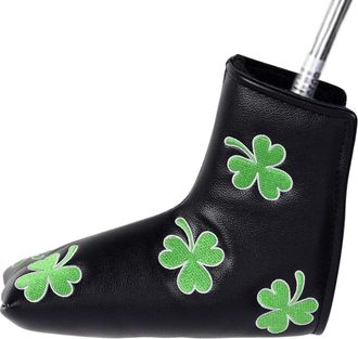 Generic Putterkopfabdeckung, Golf-Putterabdeckung - Kleeblatt-Design, Putter-Abdeckung, Schl&auml;gelkopf-Abdeckung, Golfer-Zubeh&ouml;r f&uuml;r Anf&auml;nger, Freunde und Famil
