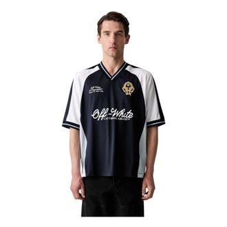 Off-white Royal Team Fu&szlig;ball T-Shirt - - Tops - Herren - Mehrfarbig - M