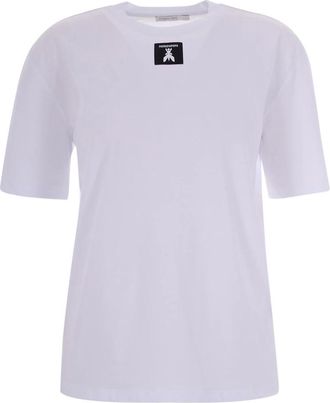 Patrizia Pepe Femme, Tops, Blanc, Taille: 36 FR T-shirt Logo Fly