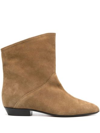 Isabel Marant Stiefeletten aus Wildleder - Nude