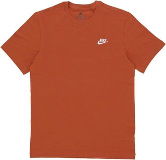 Nike Dark Russet Club Tee Kurzarm - - Sport - Herren - Braun - XL