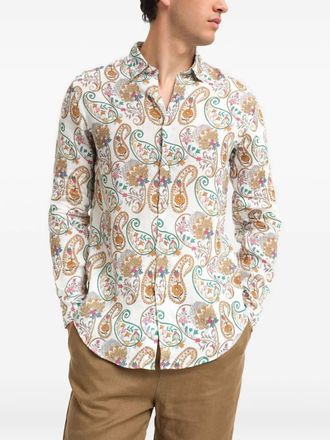 Peninsula Hemd mit Paisleymuster - Grau