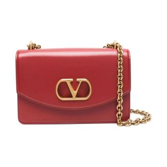 Valentino Garavani Rote Schultertasche mit Kettenriemen - - Bags - Damen - Rot - ONE SIZE
