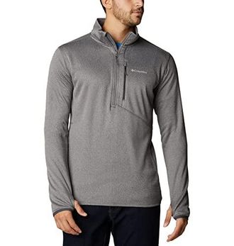 Columbia Park View Polaire Semi-zipp&eacute;e, City Grey Heather, M Homme