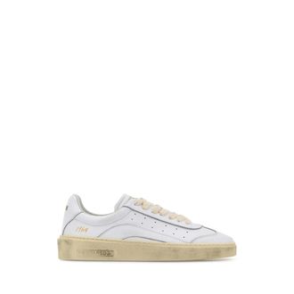Dsquared2 Femme, Chaussures, Blanc, Taille: 39 EU Baskets Rider en Cuir Blanc