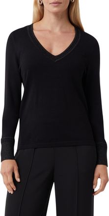 Comma Feinstrickpullover mit Glitzergarn-Details