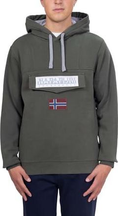 Napapijri Sweat-shirt dhiver pour homme Burgee, Militaire, M