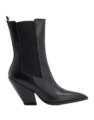 8 by YOOX LEATHER WESTERN CHELSEA ANKLE BOOTS