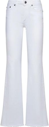 John Richmond Femme, Jeans, Blanc, Taille: W25 Jean &Eacute;vas&eacute; Cinq Poches