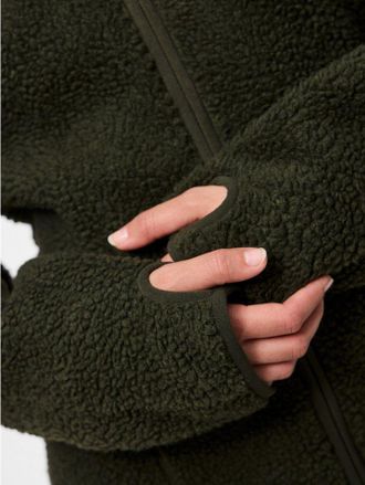 Pieces Pl&uuml;schjacke PCSADIA LS TEDDY JACKET NOOS BC Kunstfaser
