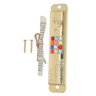 Cabilock 1satz Mezuzah Mit Schriftrolle F&uuml;r T&uuml;r Metall Mezuzah J&uuml;disches Segen F&uuml;r T&uuml;rpfosten Authentische Judaica Geschenkwahl F&uuml;r Spirituellen Schutz Und Dek